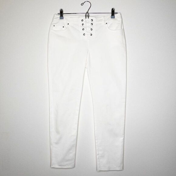 Rebecca Minkoff | Jeans | Rebecca Minkoffjalanda White Lace Up Jeans ...